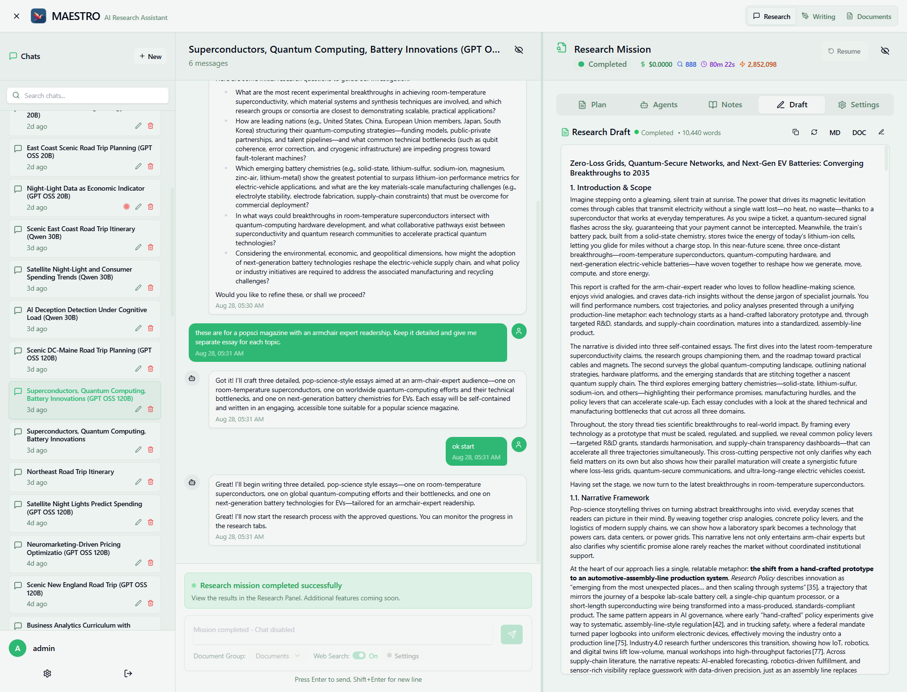 Screenshots - MAESTRO Documentation